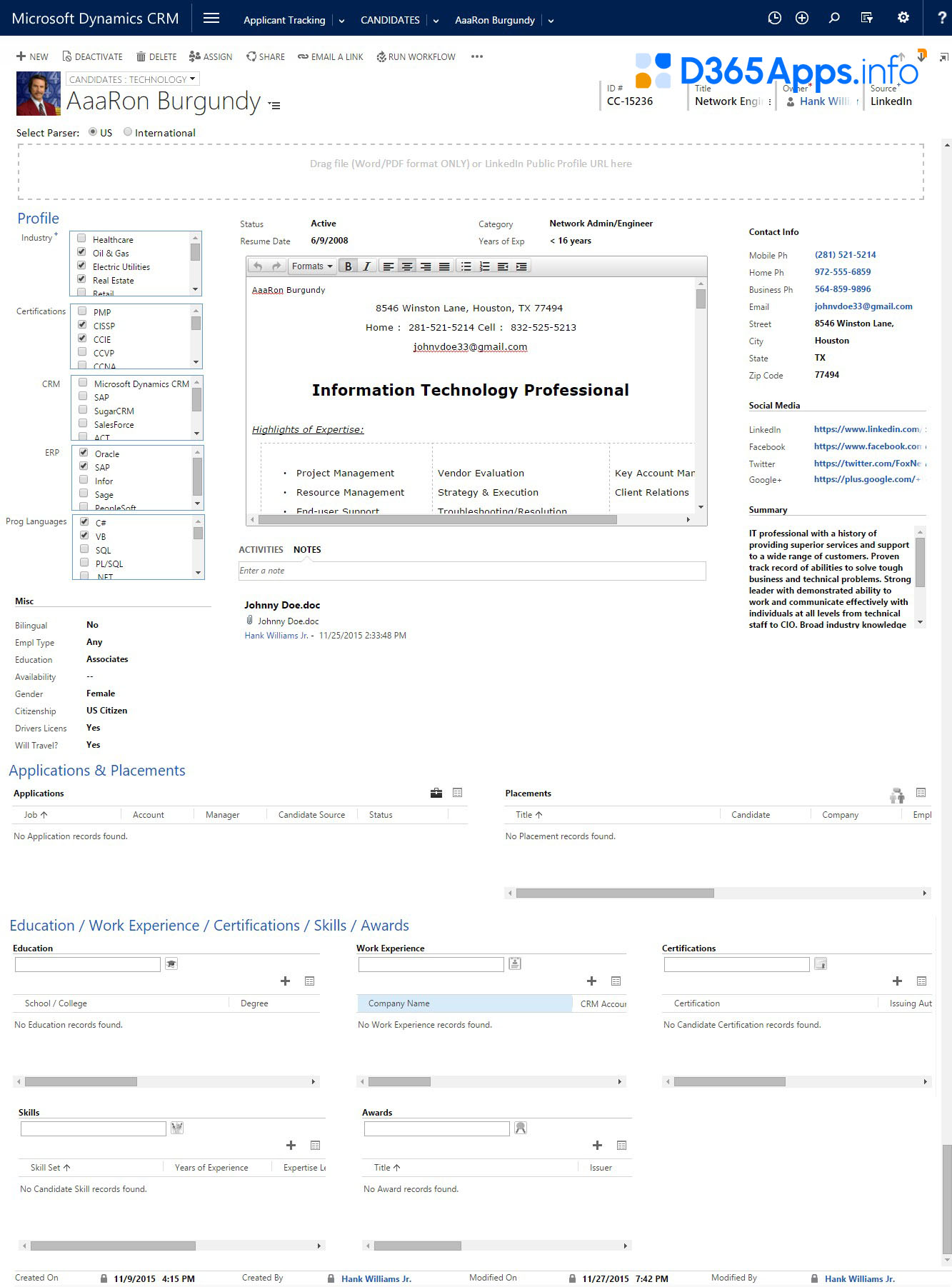 Dynamics ATS CRM Review | Talent Attract App Analysis