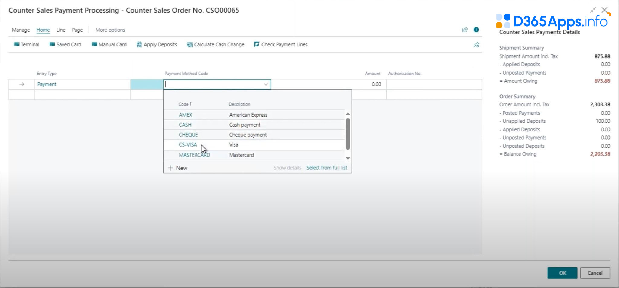 Dynamics Mobile Sales App – Insight Works Counter Sales